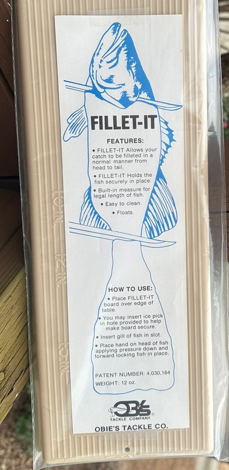 Fillet Board Fillet-it Fishing Travel Heavy Plastic 18in. Easy to clean ...