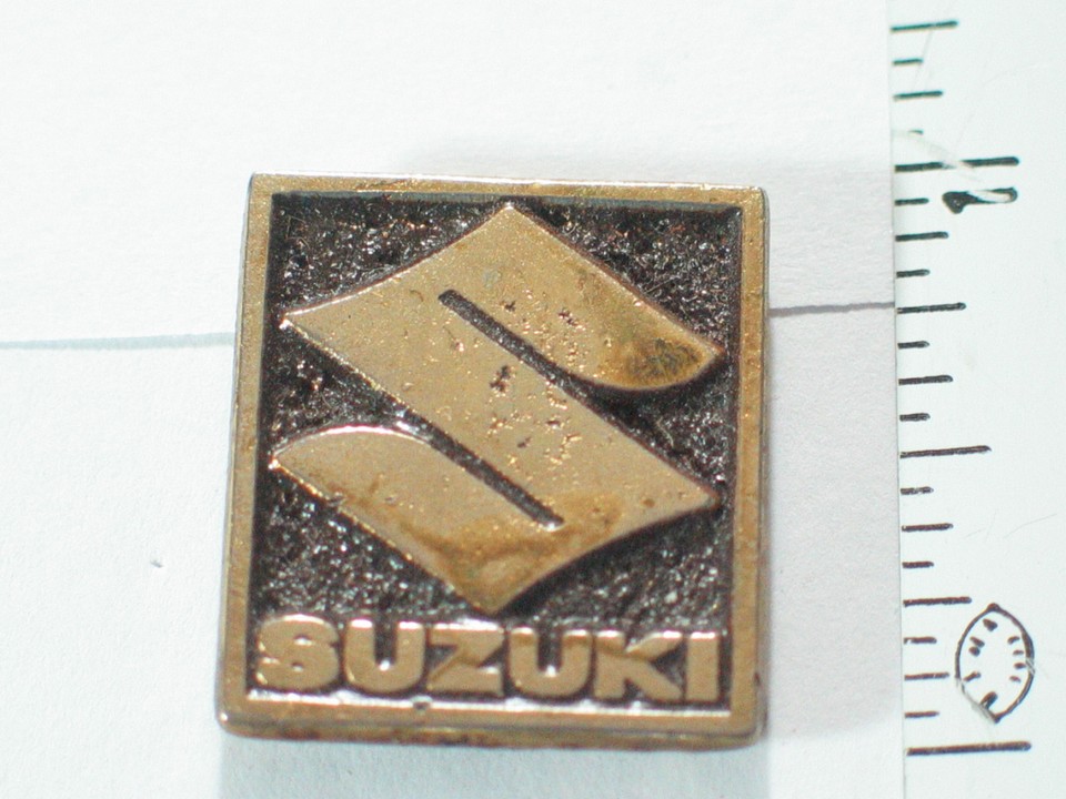 Vintage Suzuki Logo Motorcycle Pin (Choice of 1-Gold or Silver tone ...