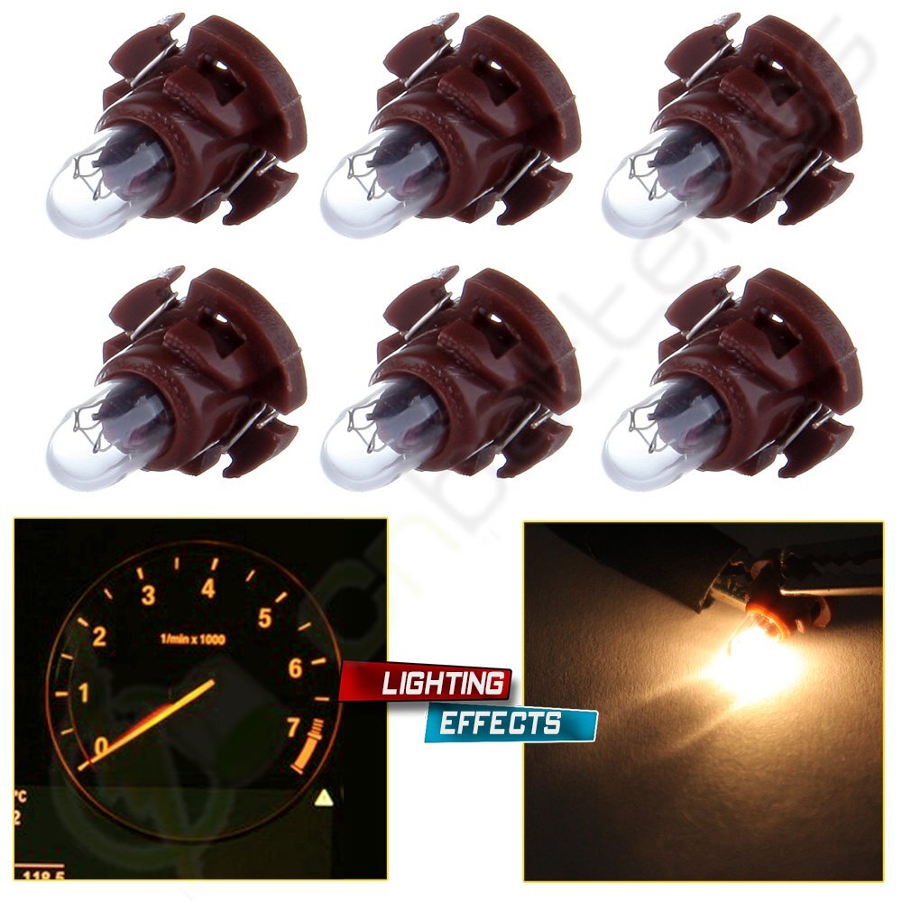 6Pcs T4 Neo Wedge halogen Light Center A/C Climate Control Lamp Bulbs ...