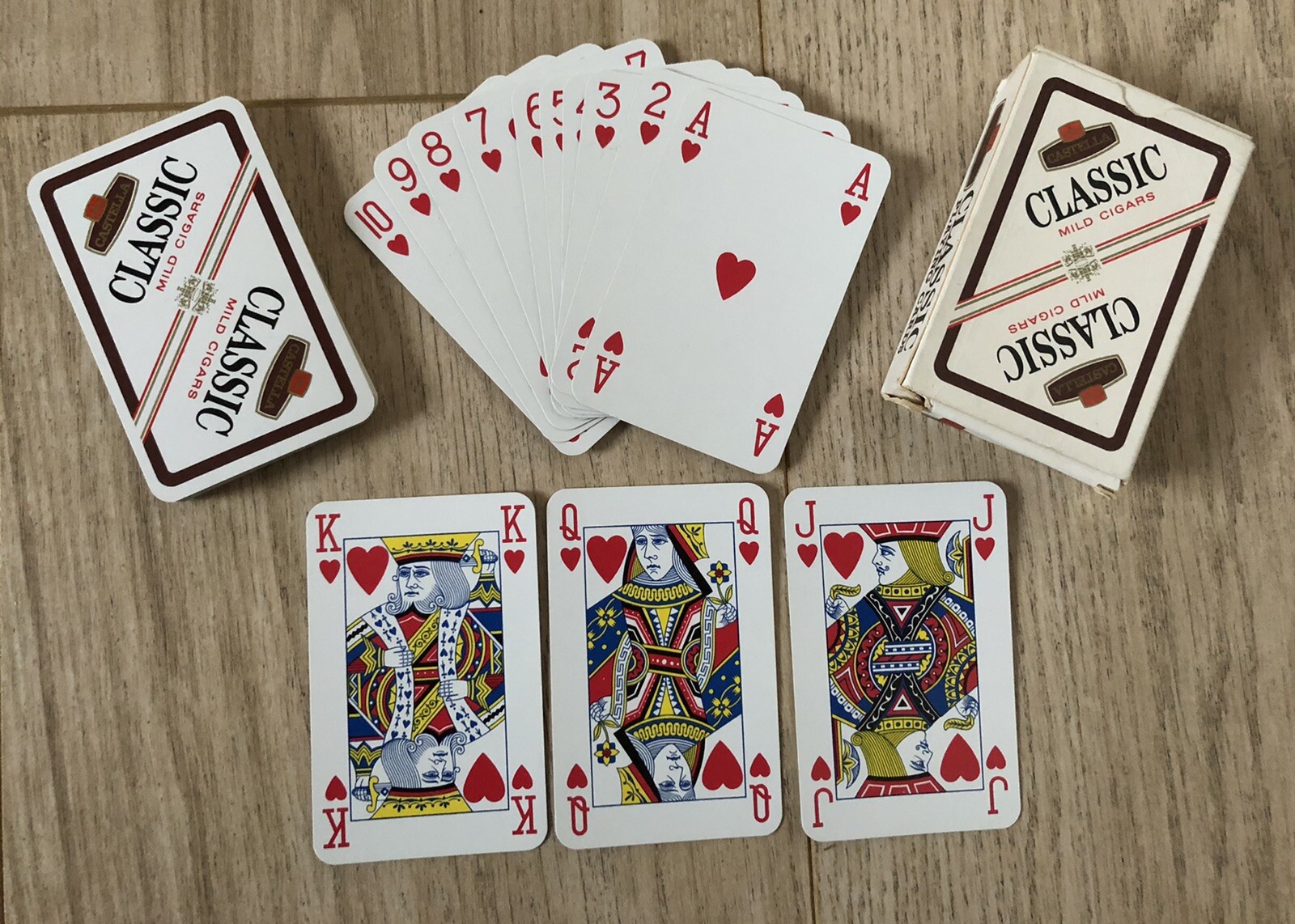 Pack of vintage Playing Cards advertising Castella Classic Mild Cigars ...