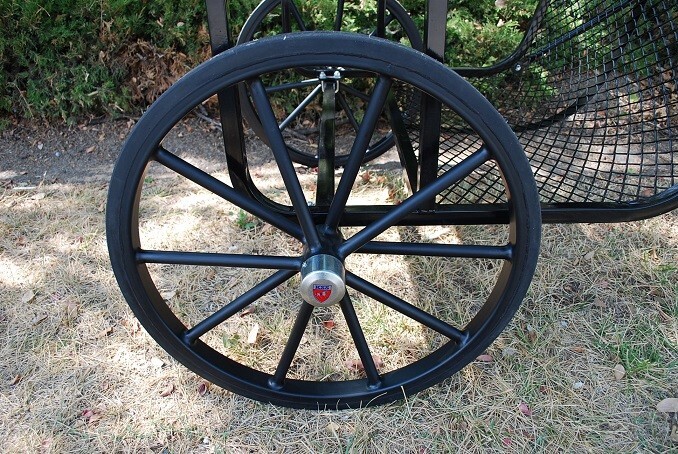 EZ Entry Horse Cart-Pony Size 55"/60" Straight Shafts w/24" Solid ...