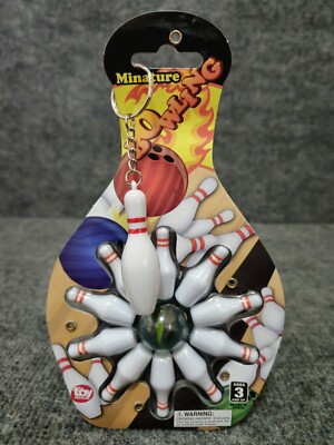 Minature BOWLING with Key Chain Bowling Pin | eBay