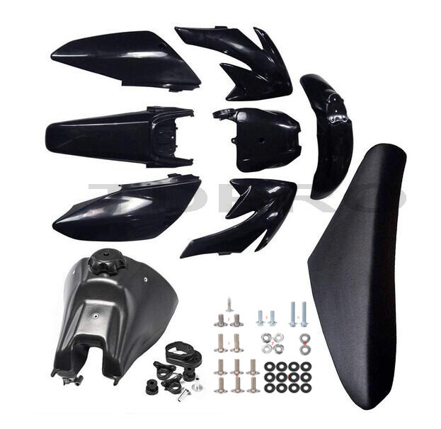 For Honda CRF70 XR70 Plastics Fairing Kit Tank Seat Screws Dirt Pit ...