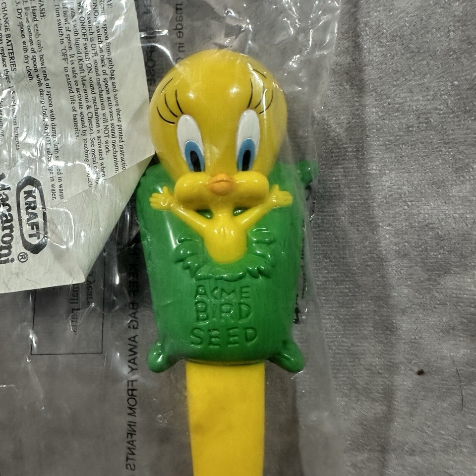 Tweety Bird Talking Spoon Kraft Macaroni & Cheese 2000 Warner Bros ...