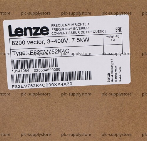 NEW Lenze E82EV752K4C E82EV752_4C E82EV752-4C D-31855 Frequency ...
