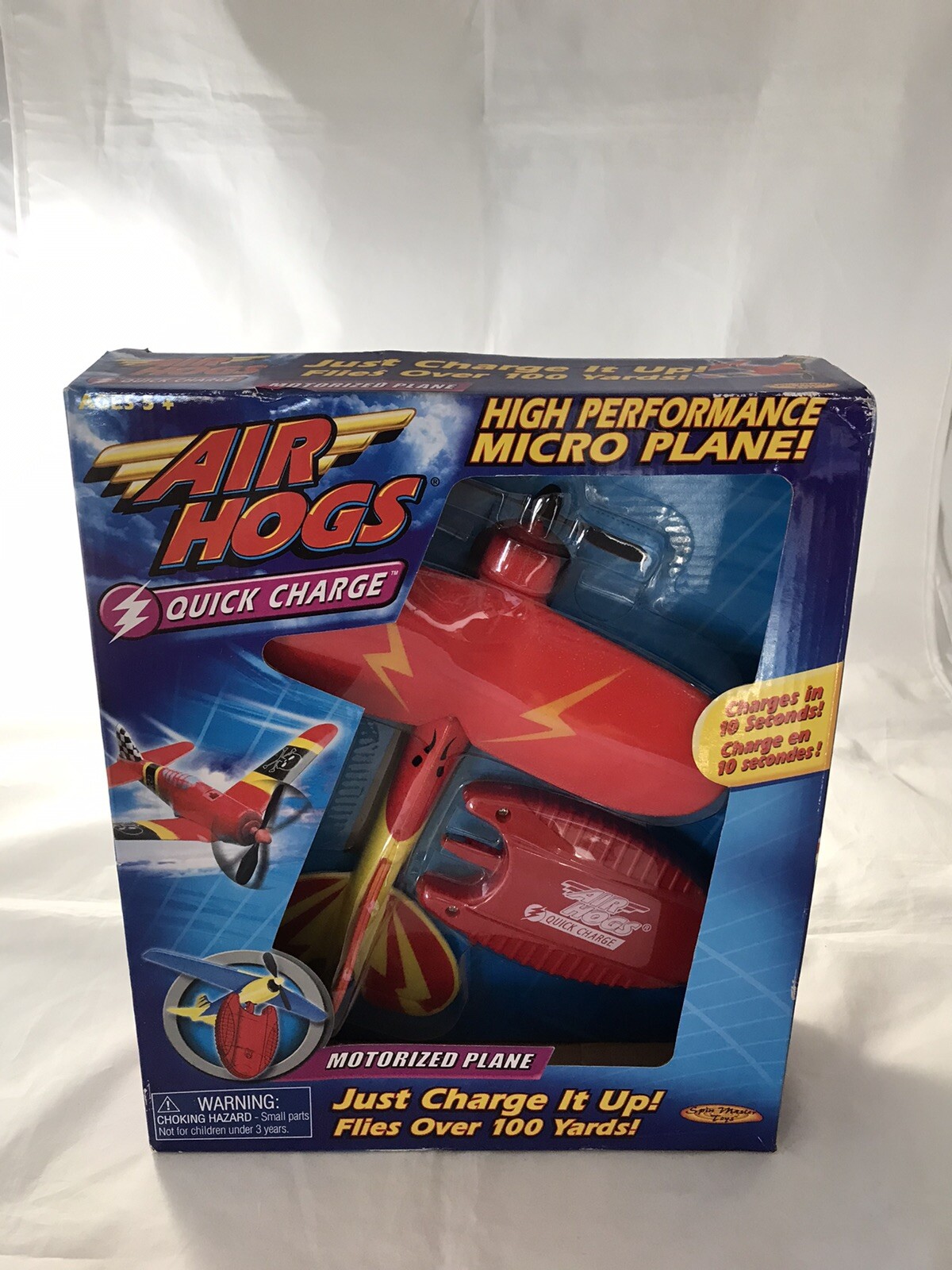 High Performance Micro Plane 2002 Air Hogs Flies Over 100 Yards Quick ...