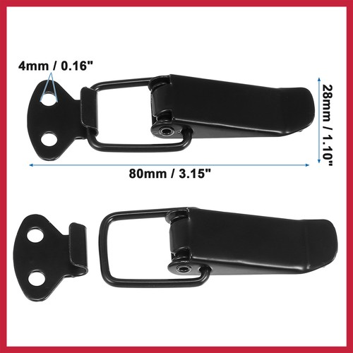 Car Trunk Bumper Security Hook Lock Clips Quick Release Hook Black ...