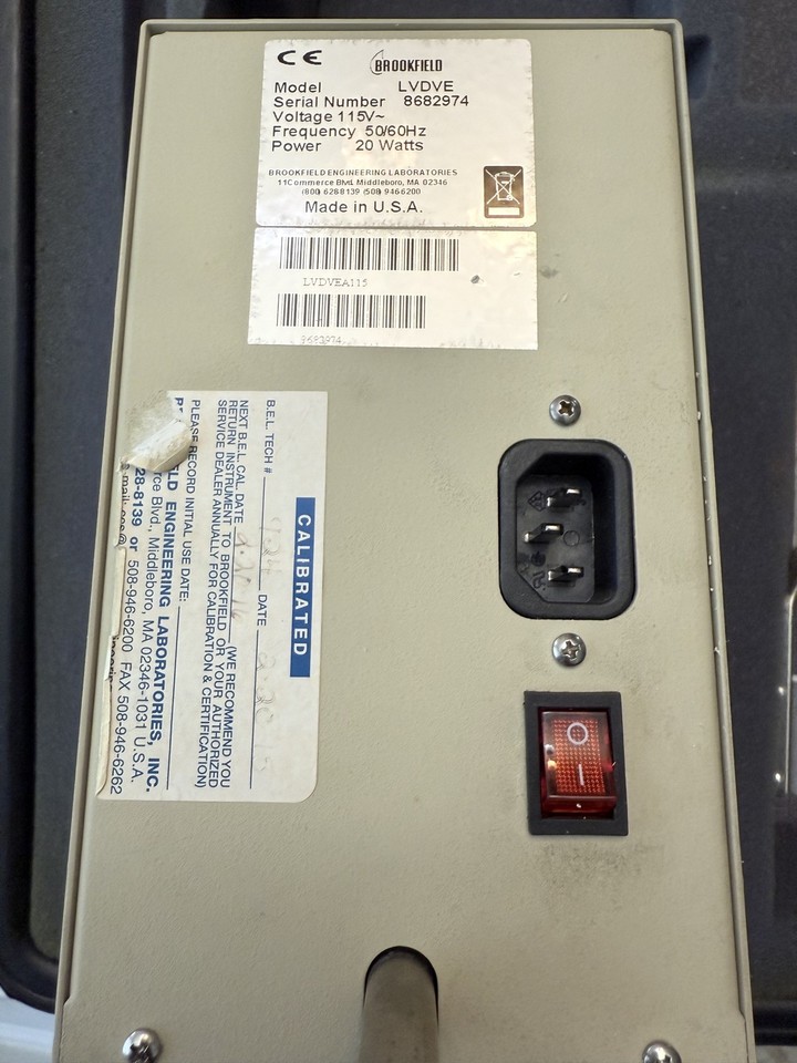 Brookfield LVDVE Viscometer (No spindle) | eBay