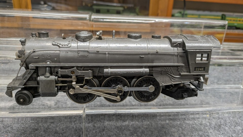 Lionel Prewar Gunmetal Gray 224E Steam Engine Locomotive - Excellent ...