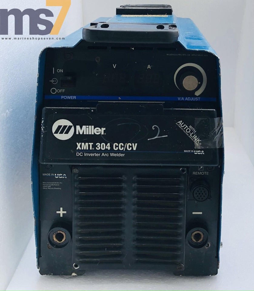 MILLER XMT 304 CC/CV DC INVERTER ARC WELDER WITH AUTO-LINK 230/460V # ...