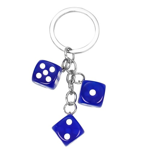 Resin Dice Colourful Dice Keychain Dice Charm Keychains Children Toys ...