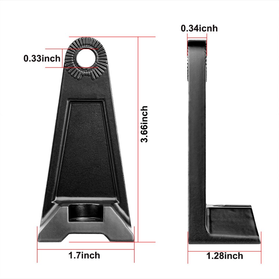 4PCS Universal Mount Bracket LED Light Bar Pod Bottom Base Mounting ...