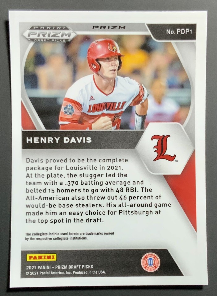 2021 Panini Prizm Draft Picks Henry Davis Card # PDP1 Green Pulsar ...
