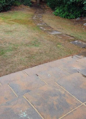 BRADSTONE OLD RIVEN AUTUMN BRONZE 300X450mm PATIO PAVING. CODE 06339 ...