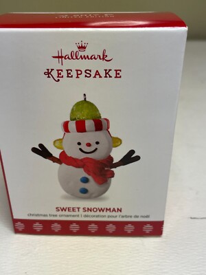 Hallmark Keepsake Christmas Ornament 2017 Sweet Snowman Limited Edition ...