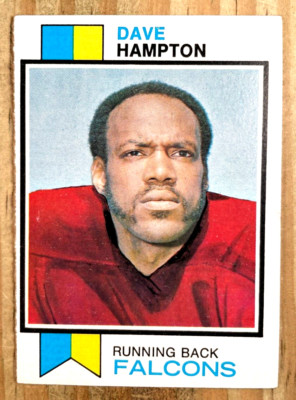 1973 TOPPS DAVE HAMPTON CARD#145 ATLANTA FALCONS PACKERS EAGLES WYOMING ...