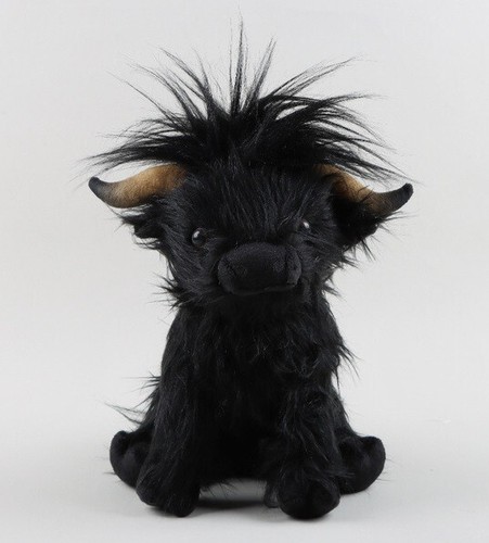 Black Highland Cow Yak 10" Stuffed Animal Plush Toys Toddler Doll Kids ...