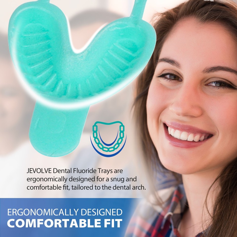 Disposable Dental Fluoride Trays Dual Arch Tray for Gel Foam S/M/L ...