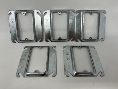 5x Raco Square Steel 1 Gang Box Cover For Single Wiring Device | eBay