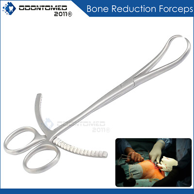 Or Grade Bone Reduction Forceps Curved Pointed Tips 8" Orthopedic ...
