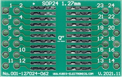 SO24,SOJ24,SOP24,SOIC24,BSOJ24,PG-DSO-24,EMP24 1.27mm(0.05") to 2 x ...