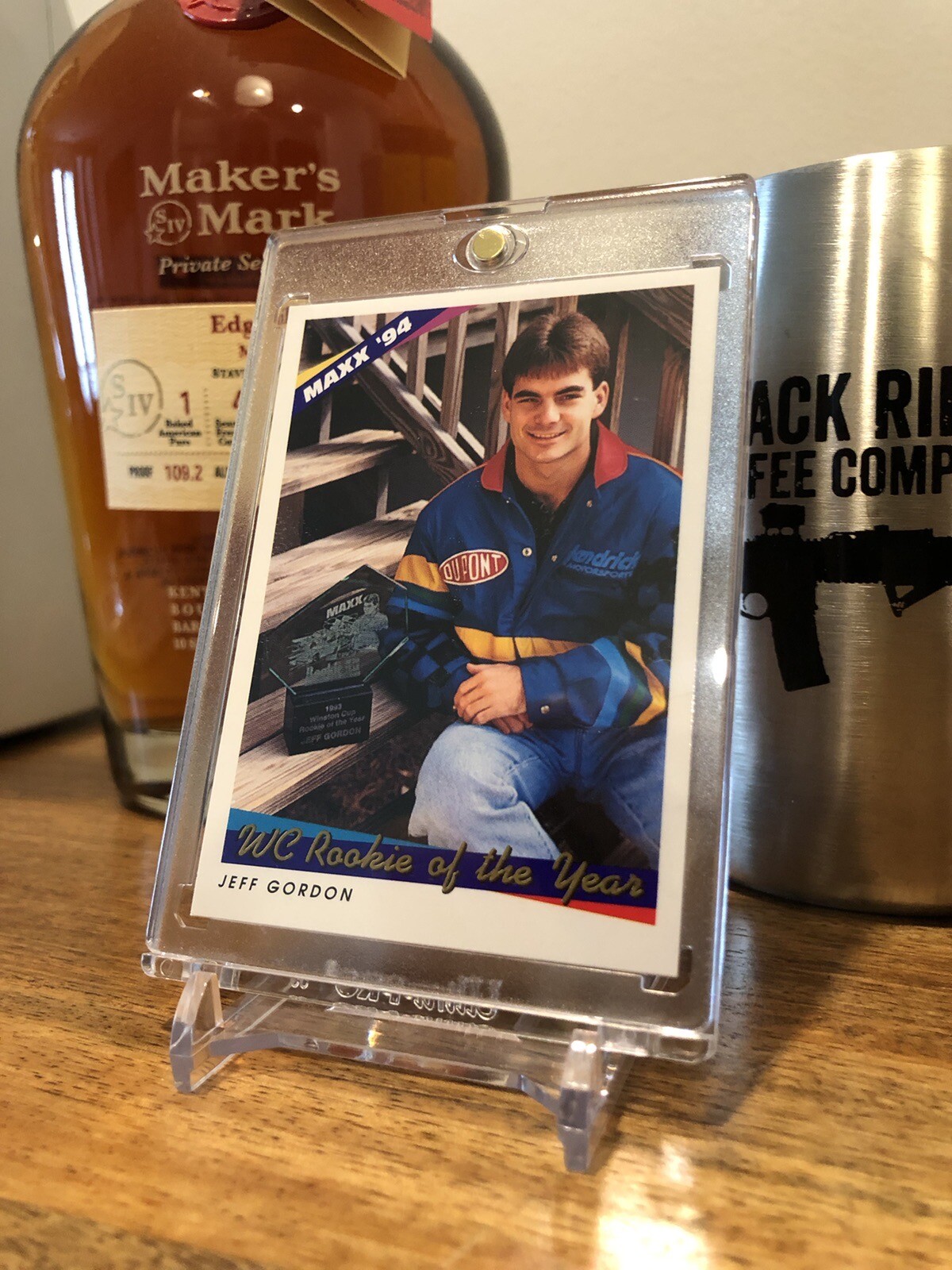 Jeff Gordon Rookie Of The Year Card MAXX 1994 IMMACULATE | eBay