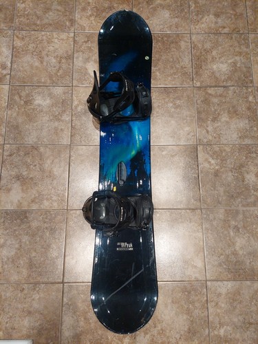 LTD Snow Peak 154CM Snowboard W/ Ride SPI Series XL Bindings *Read ...