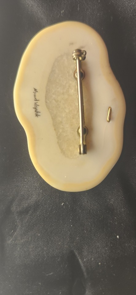 Howard Weyahok's Scrimshaw Art Signed ivory Slice with Alaskan cache ...