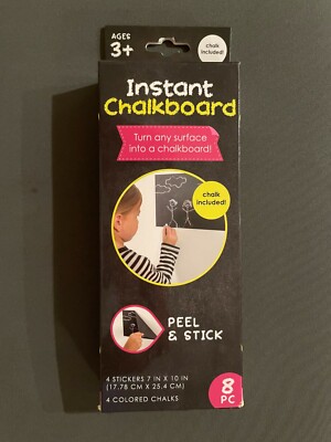 Instant Chalkboard - Turn any surface into a chalkboard - 4 Stickers ...