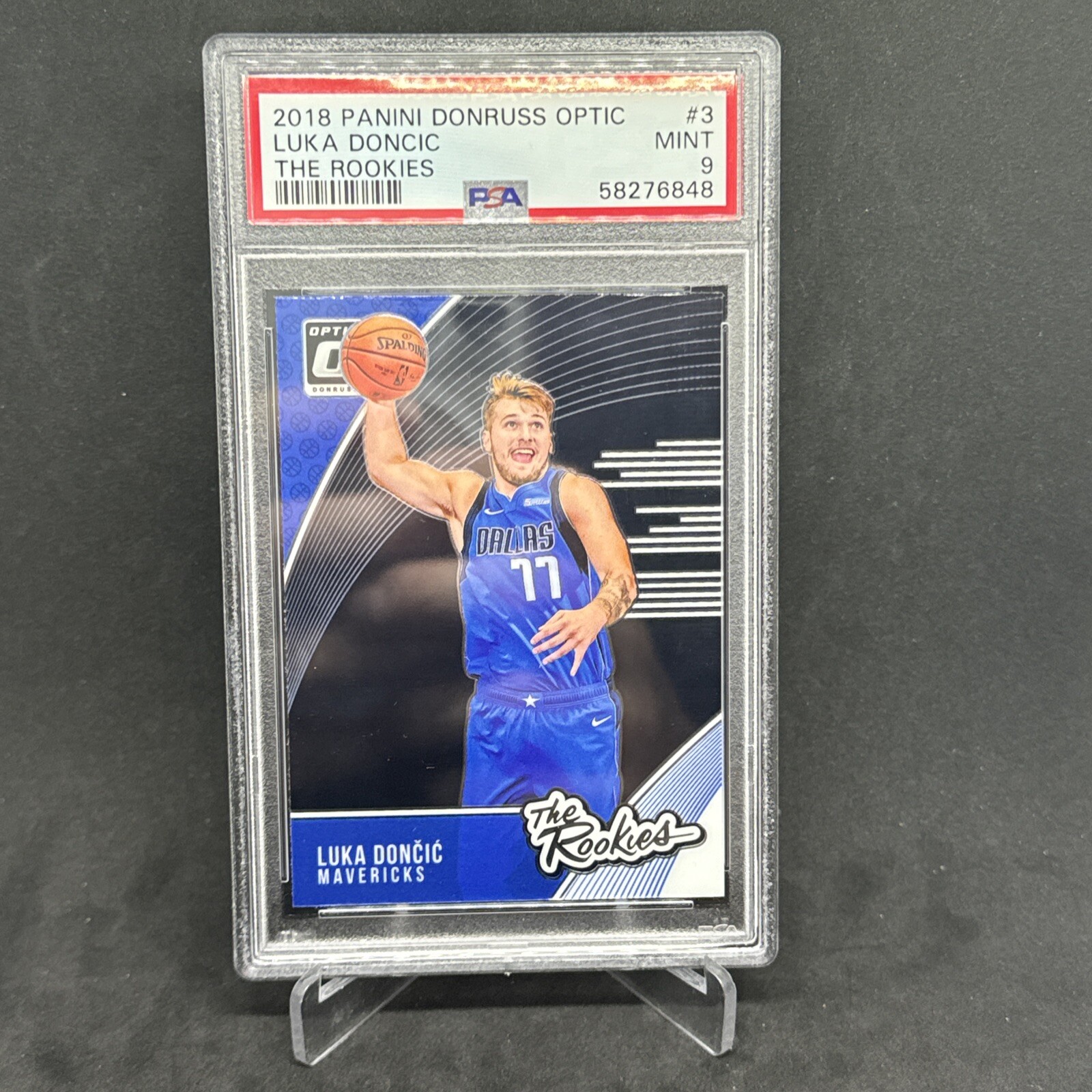 2018 Panini Donruss The Rookies #3 Luka Doncic RC PSA 9 Rookie Dallas ...