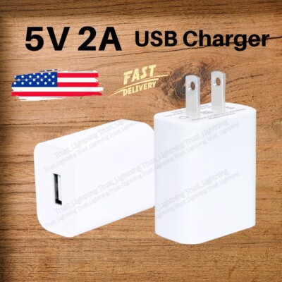5V 2A USB Port Jack Wall Charger 5 Volt v 2 Amp AC to DC Power Adapter ...