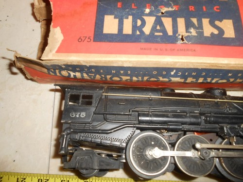 O/O-27 Lionel 675 engine with what is left of tattered box. Runs. | eBay