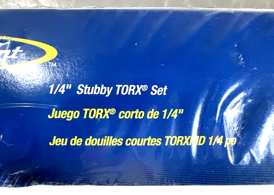 Snap-on Blue-Point TOOLS 10pc 1/4" Drive TORX Stubby Bit Socket Set ...
