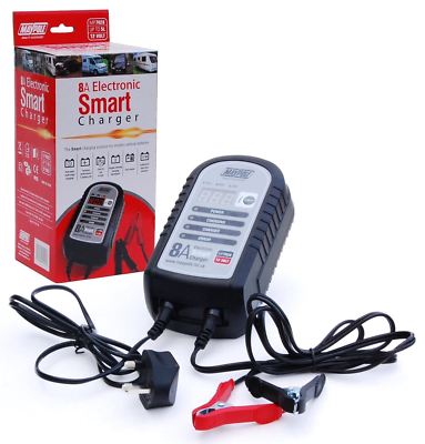 Maypole 7428 8A Car Bike Caravan Van Motorhome Electronic Smart Battery ...