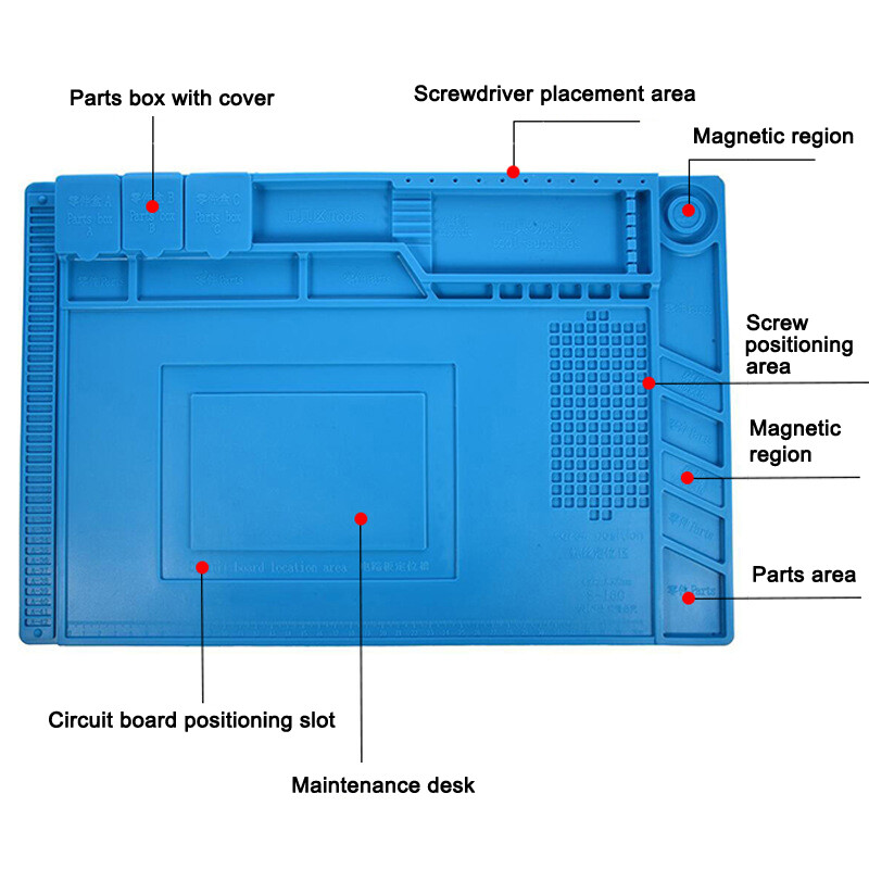 Thermal Insulation Silicone Mat Computer Phone Repair Platform Anti ...