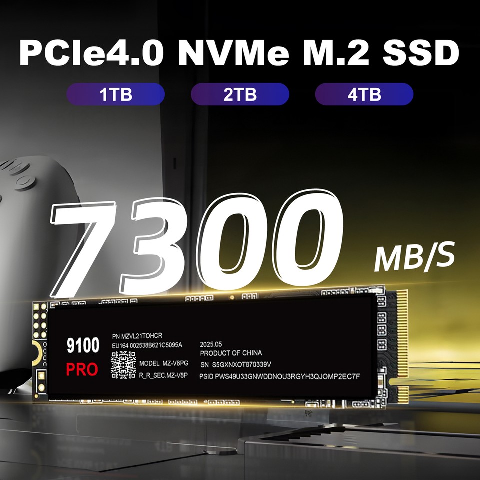 9100 PRO M.2 SSD PCIe 4.0 NVMe TLC SSD High Transfer Speed 1TB/2TB/4TB ...