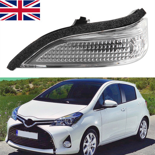 Left N/S Wing Mirror Indicator Light Turn Signal Lens For Toyota Yaris ...