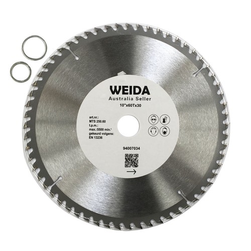 2x TCT Circular Wood Saw Blade Cutting Disc 60T 10" 250mm TCT Timber ...