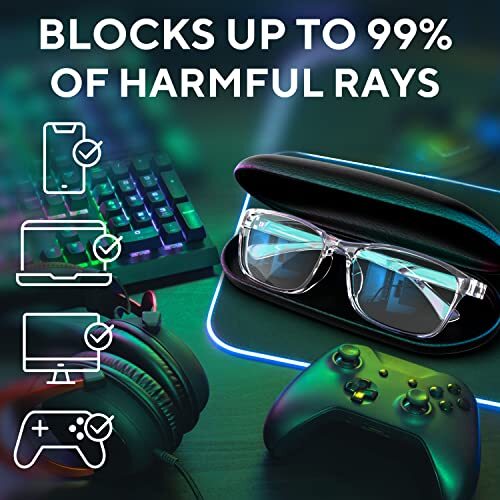 Stylish Blue Light Computer Blocking Glasses for Men and Women - Ease ...
