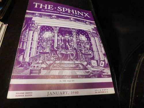 The Sphinx Magazine Of Magic For Magicians 1940 January | eBay