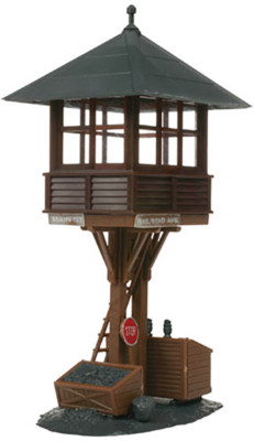 Atlas HO Scale Model Railroad Building Kit Elevated Gate/Switch Tower ...