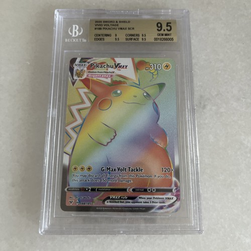 Pokemon Vivid Voltage PIKACHU VMAX RAINBOW RARE BGS 9.5 Gem Mint. | eBay