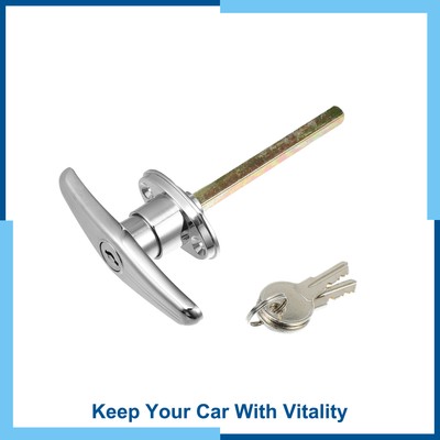 Universal Pack (1) Garage Door Keyed T-Handle Lock Kit Shed Door Lock T ...