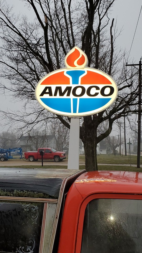 Vintage AMOCO Sign | eBay