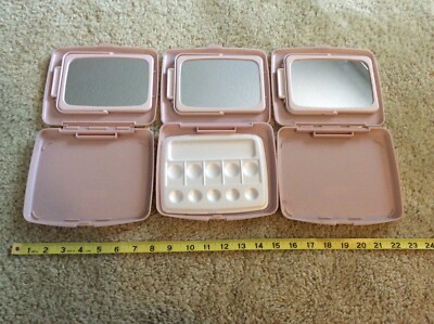 Vintage Mary Kay Consultant Pink Magnifying Mirror Travel MCM Retro 7x6 ...