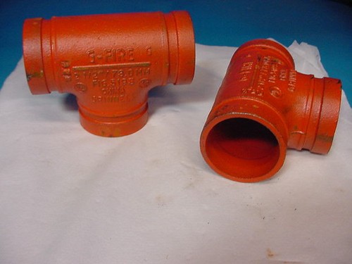 New Tyco Grinnell G-Fire 2.5" groved pipe tee Fig 519S | eBay