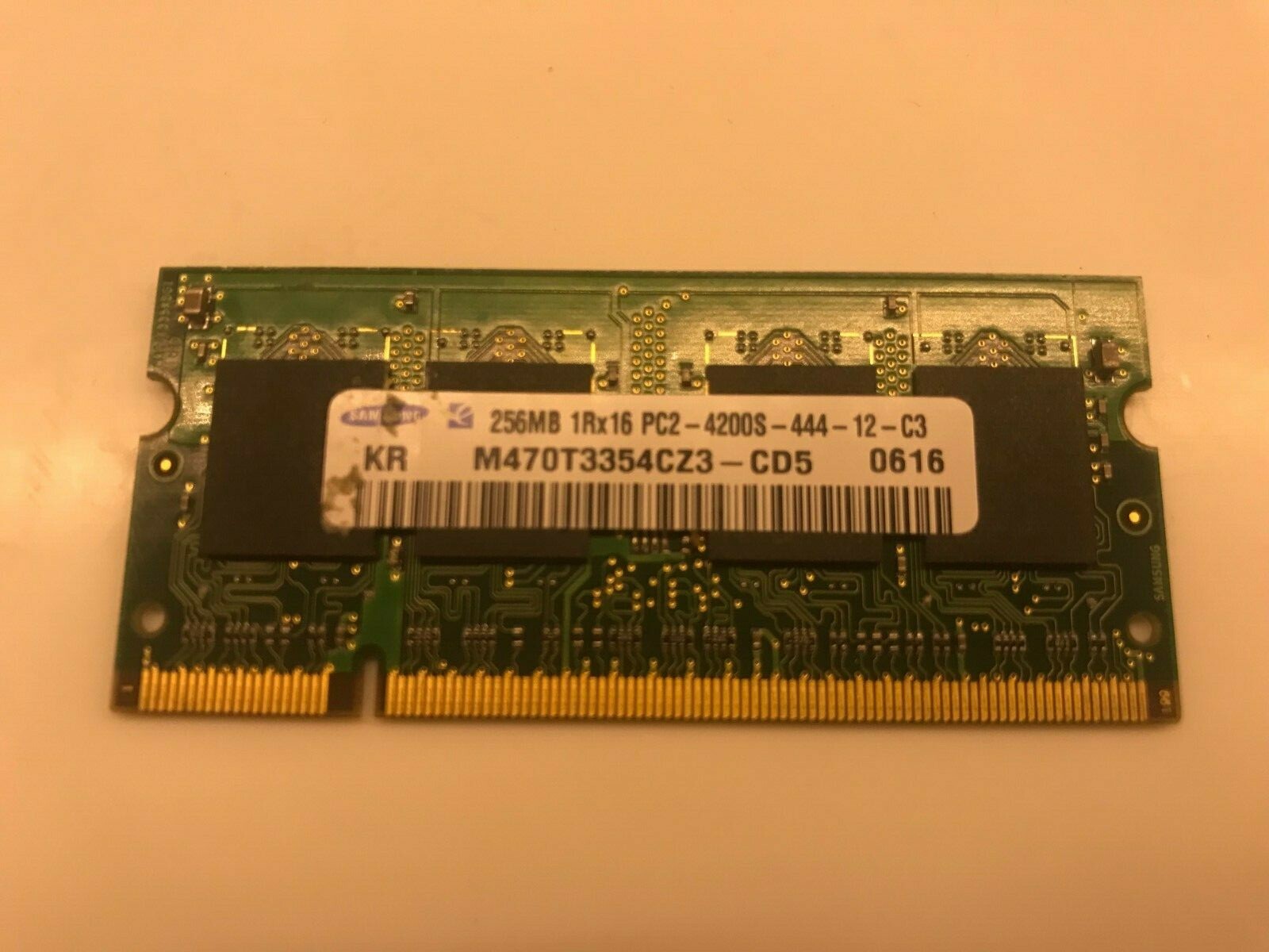 Samsung 256MB 1Rx16 PC2-4200S-444-12-C3 M470T3354CZ3-CD5 Laptop Memory ...