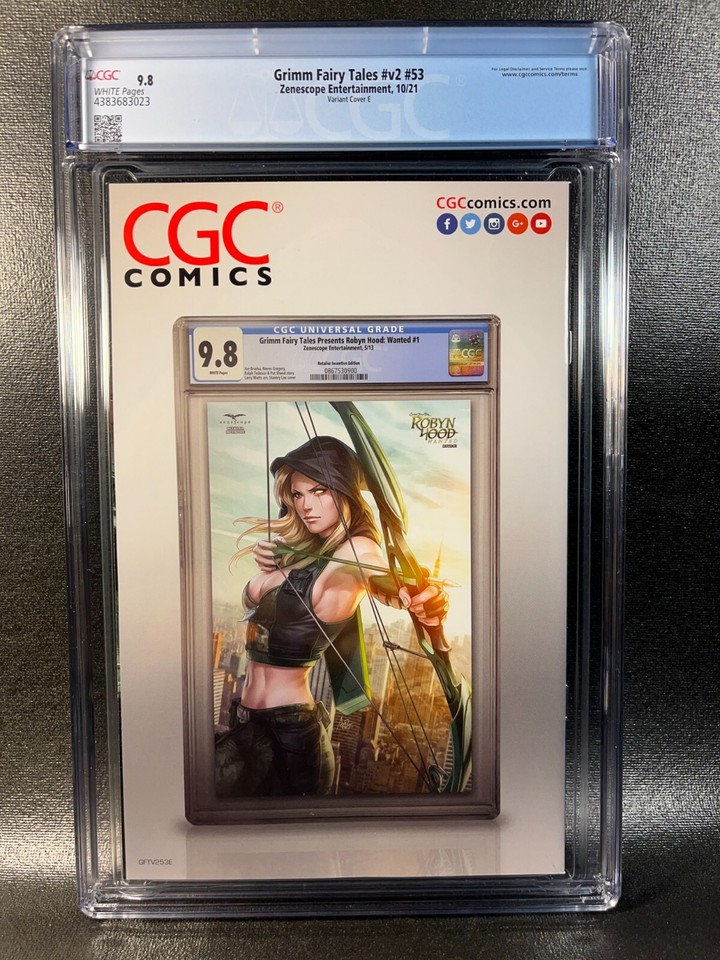 GRIMM FAIRY TALES 53 CGC 9.8 Carla COHEN November OZ Legend Zenescope ...