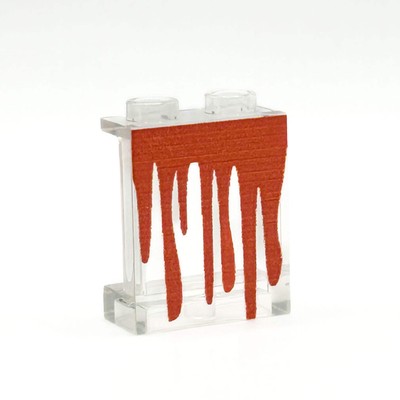 Window with Blood Dripping, Halloween - Custom Printed LEGO 1x2x2 Panel ...