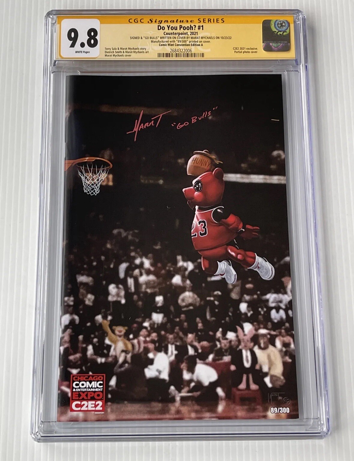 Marat Mychaels Signed Do You Pooh? #1 Air Pooh Jordan Homage Rare 89/ ...
